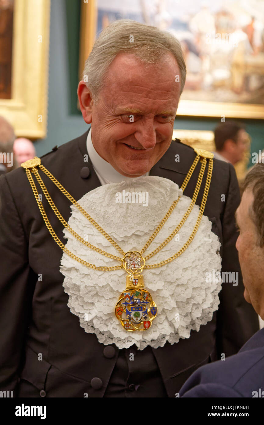 Andrew Parmley Lord Mayor of London at an exhibition launch at London ...