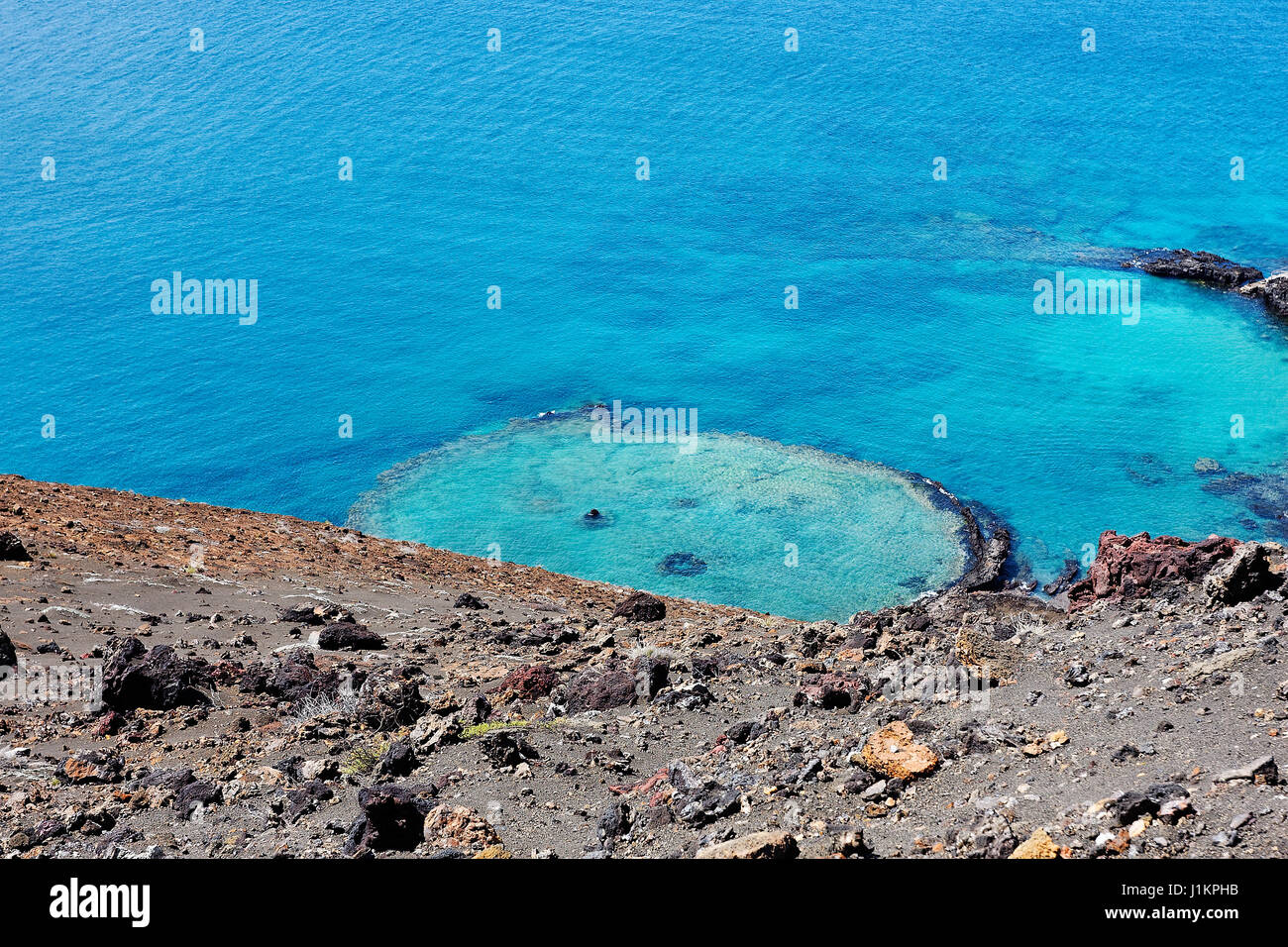 Volcanic landscape on Galapagos Stock Photo - Alamy