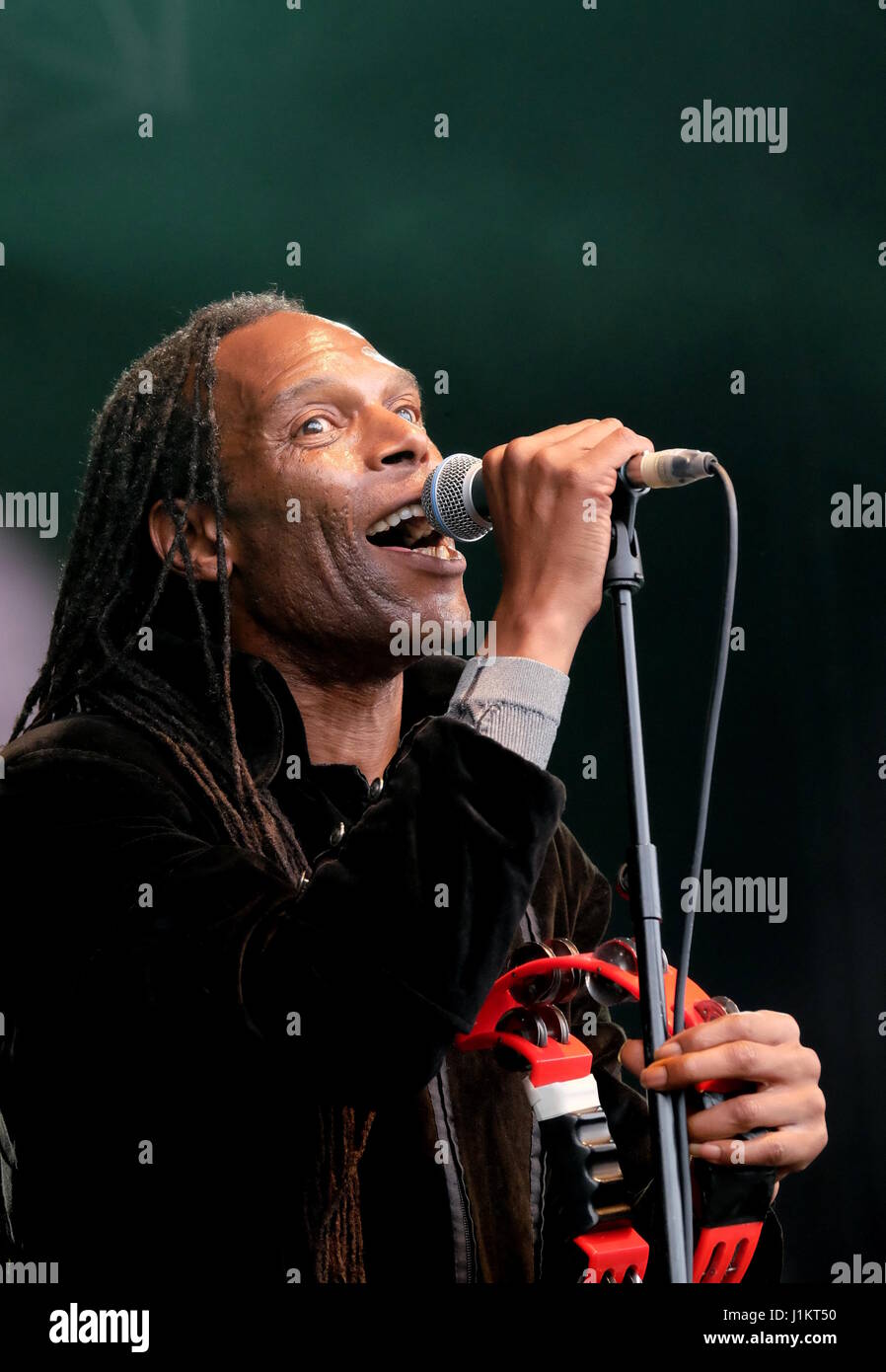 Ranking Roger with ska band The Beat performing at Cornbury festival ...