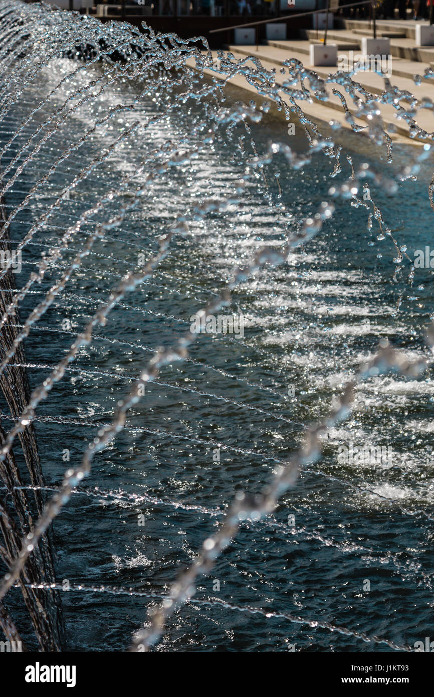 Fountain: Water flowing Out From Multiple Pipes Stock Photo - Alamy