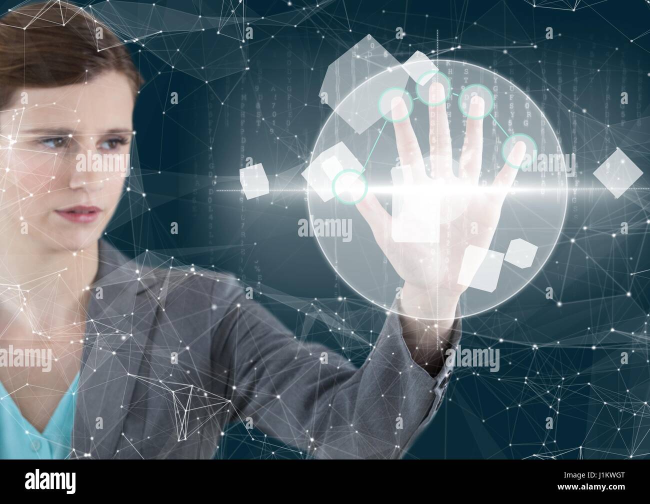Digital composite hand scan hi-res stock photography and images - Alamy