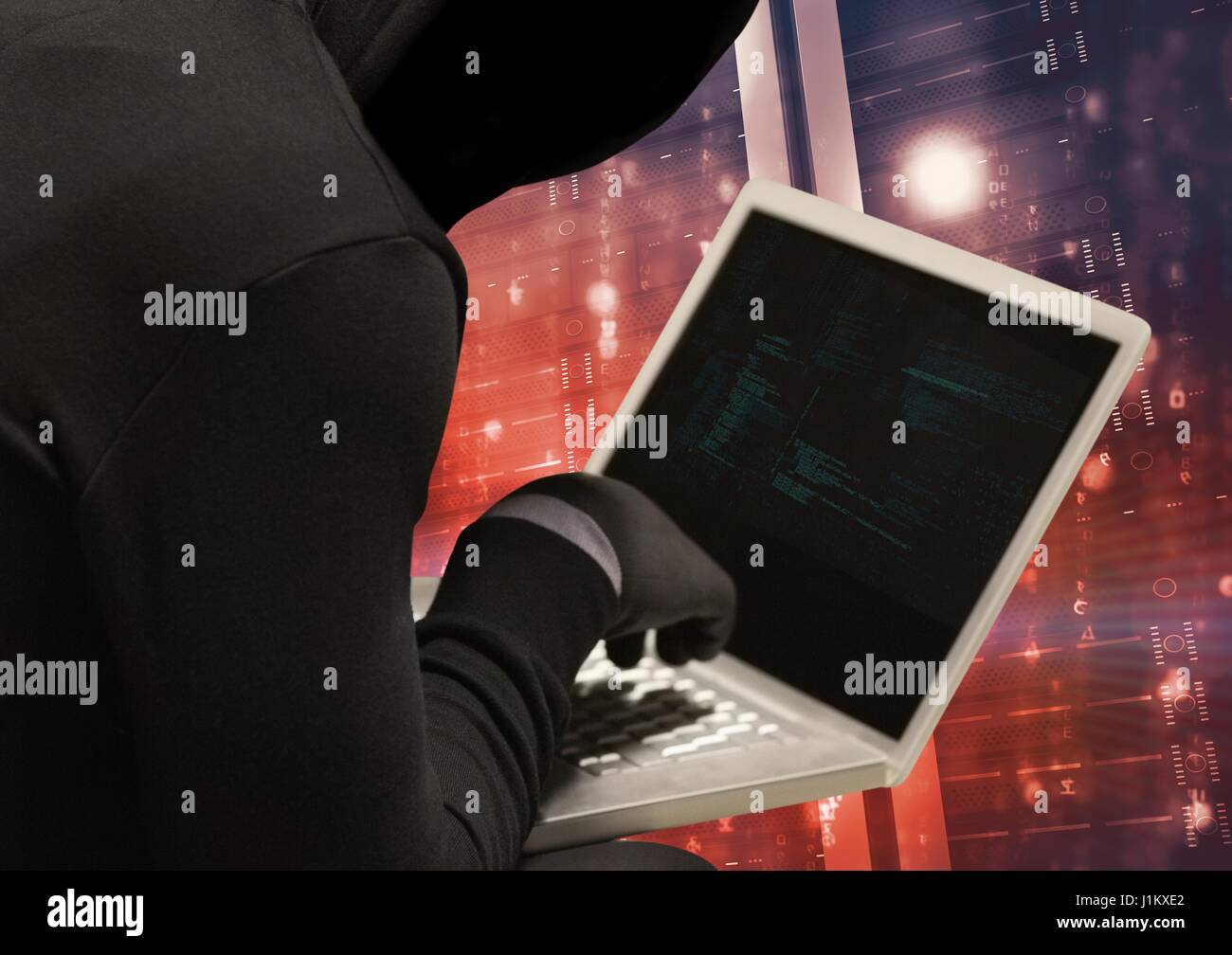 Digital composite black jumper hacker hi-res stock photography and ...