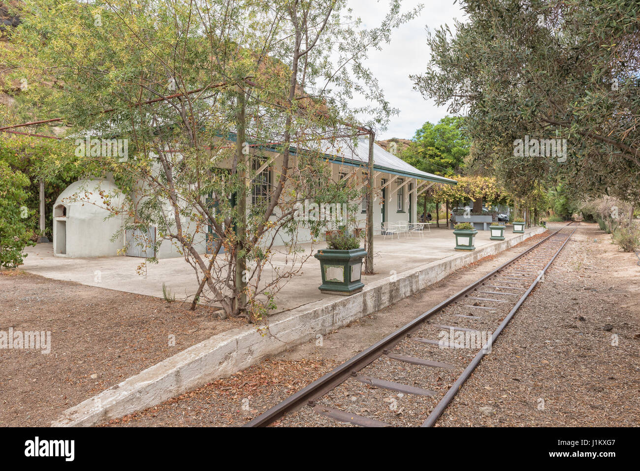 CALITZDORP, SOUTH AFRICA - MARCH 24, 2017: The railway station in ...