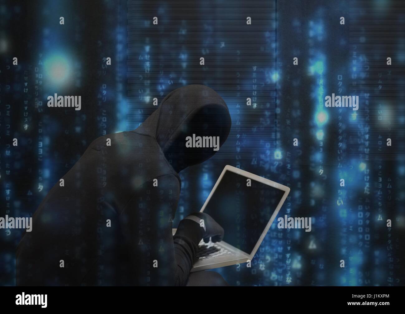 Digital composite black jumper hacker hi-res stock photography and ...
