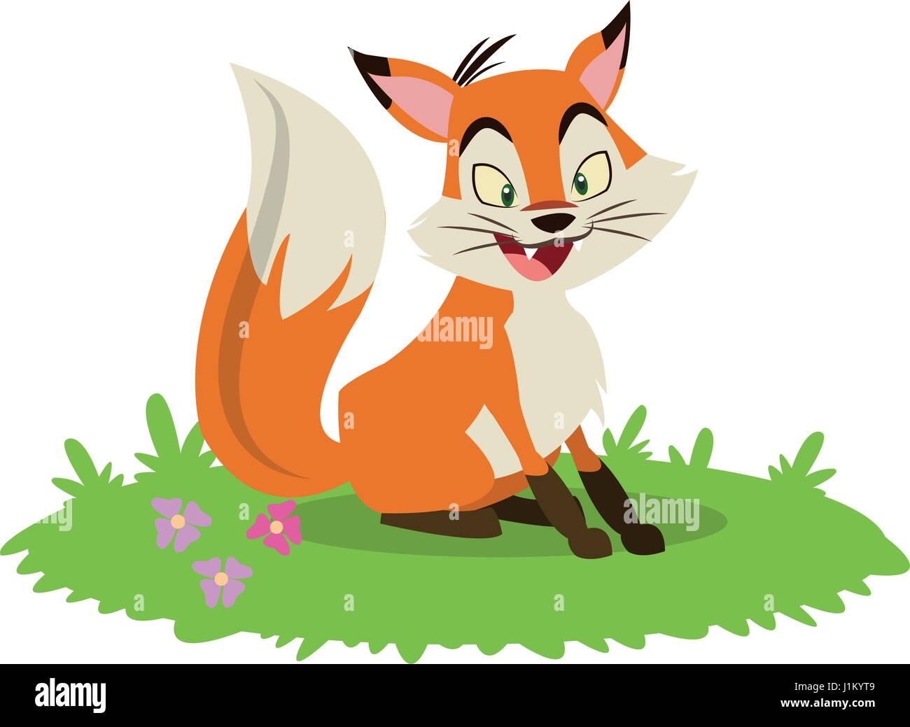 Isolated fox cartoon design Stock Vector Image & Art - Alamy