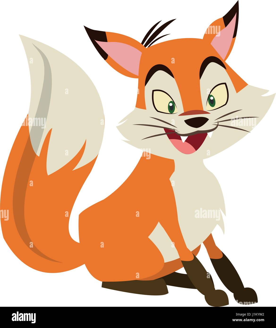 Isolated fox cartoon design Stock Vector Image & Art - Alamy