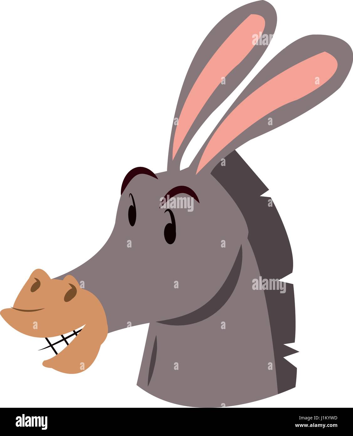 Isolated donkey cartoon design Stock Vector Image & Art - Alamy
