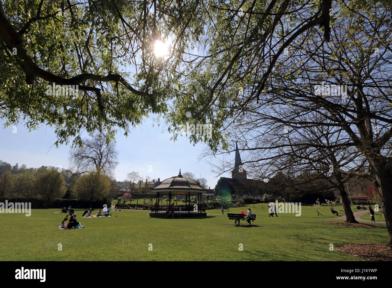 Phillips Memorial Park Godalming Surrey England Stock Photo - Alamy