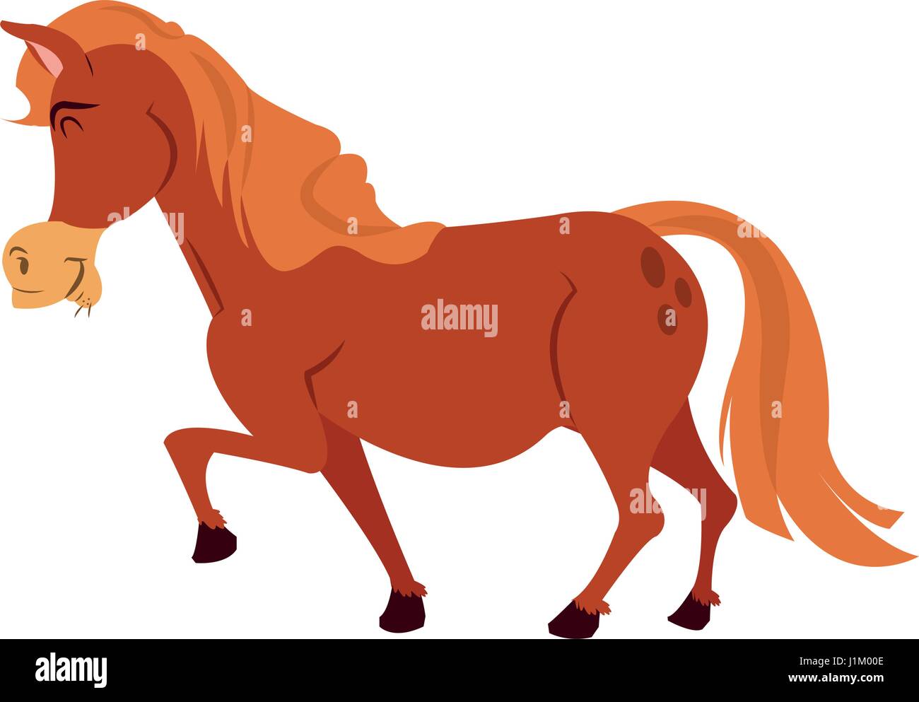 Isolated horse cartoon design Stock Vector Image & Art - Alamy