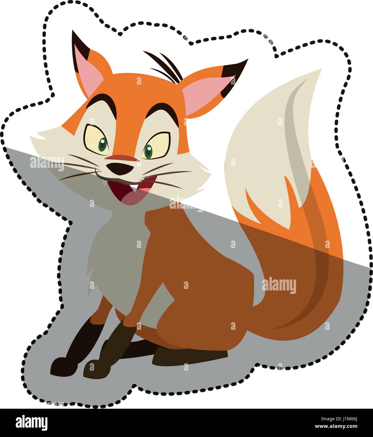 Isolated fox cartoon design Stock Vector Image & Art - Alamy