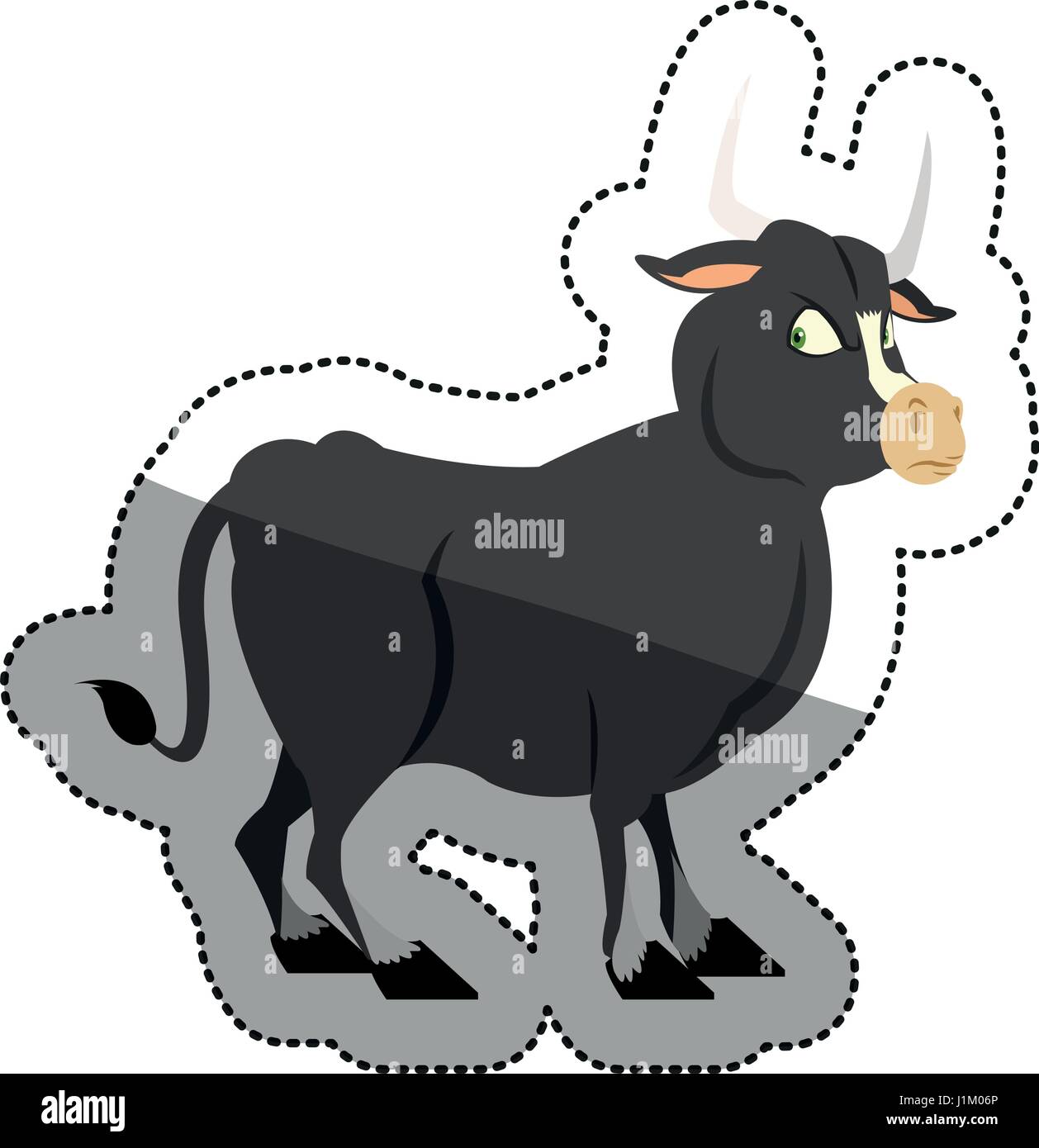 Isolated bull cartoon design Stock Vector Image & Art - Alamy