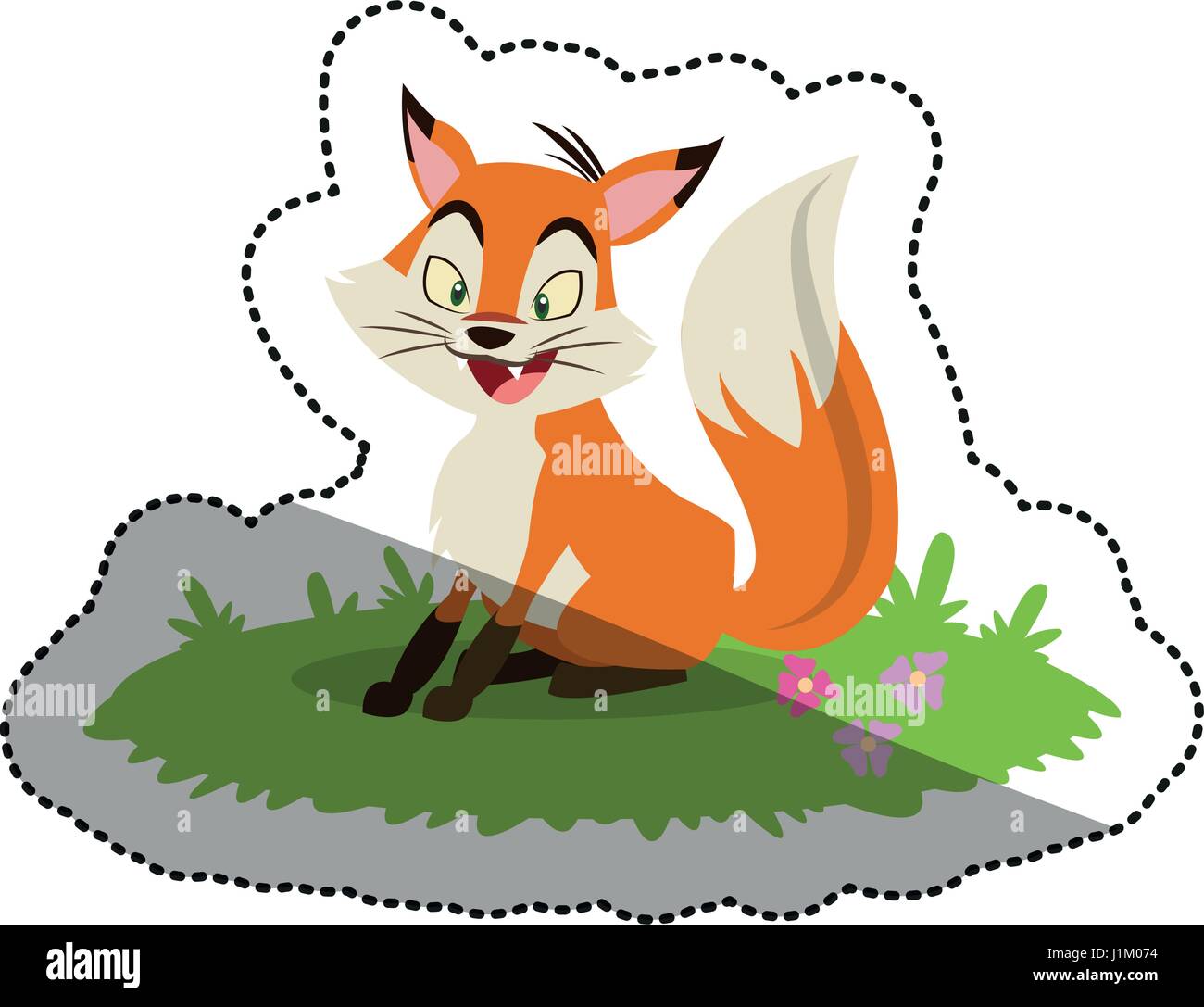 Isolated fox cartoon design Stock Vector Image & Art - Alamy