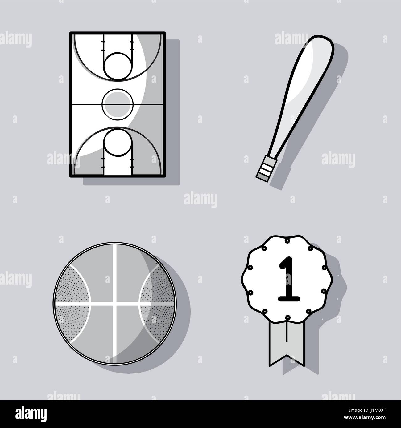 Tools different sports games hi-res stock photography and images - Alamy