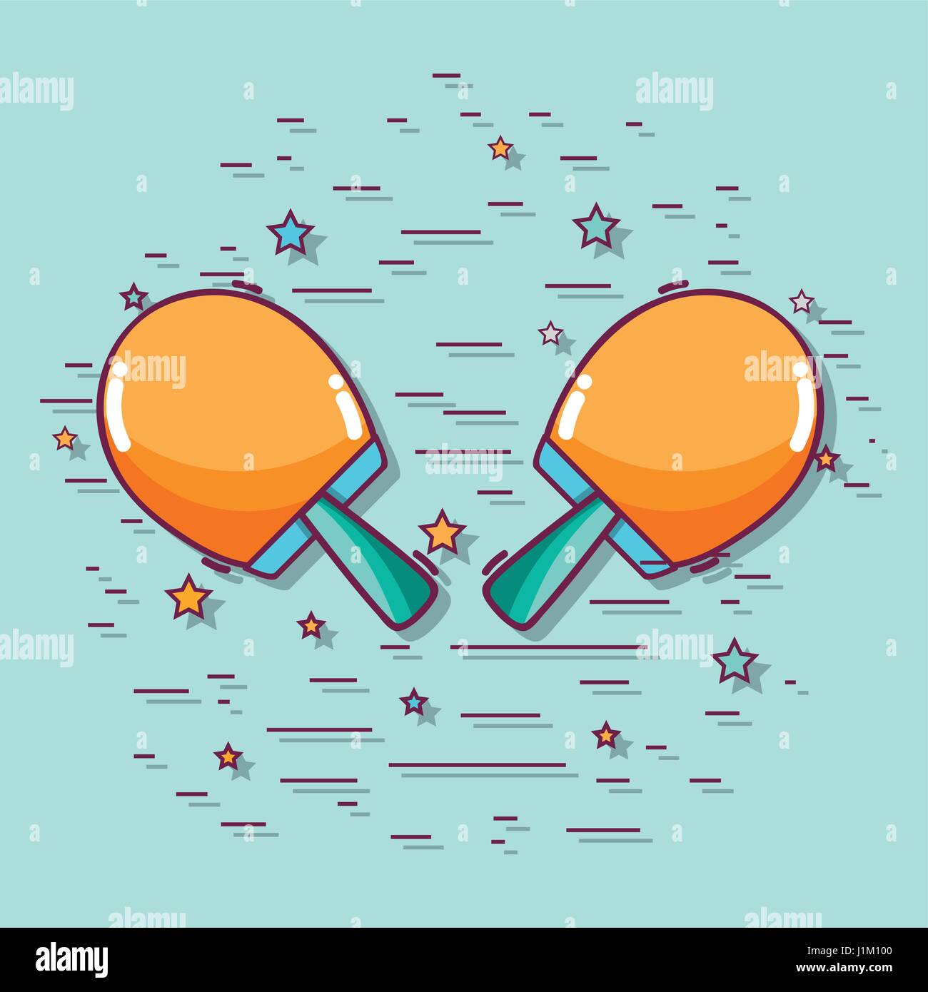 rackets to table tennis play game Stock Vector Image & Art - Alamy