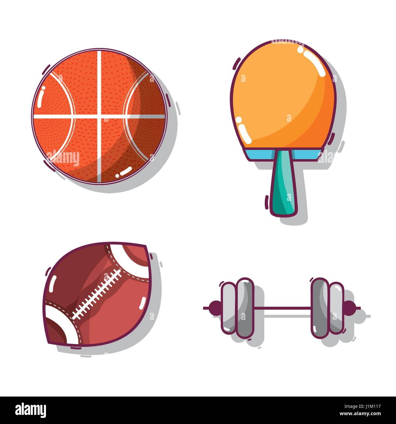 tools set of different sports games Stock Vector Image & Art - Alamy