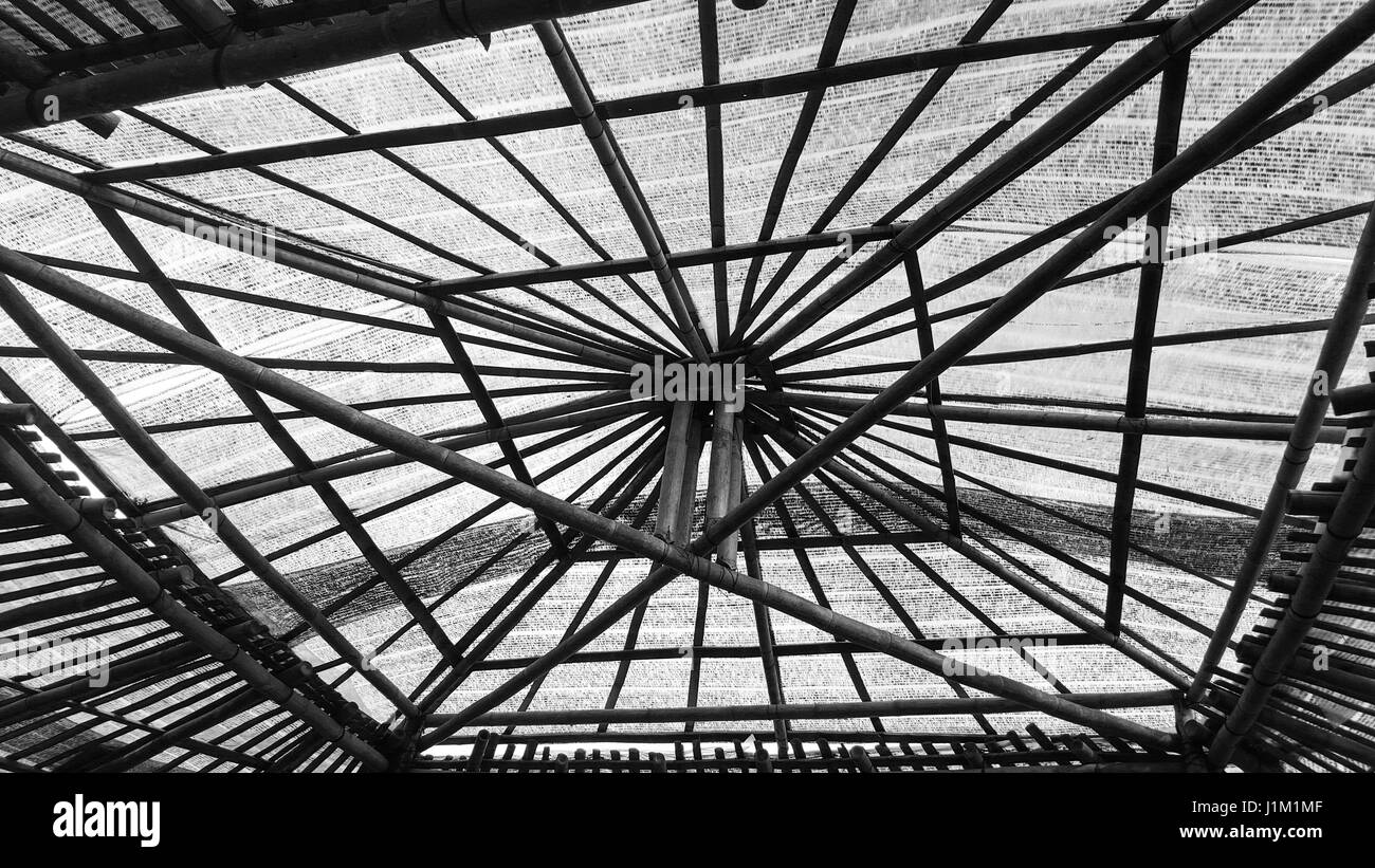 Wood frame new house Black and White Stock Photos & Images - Alamy