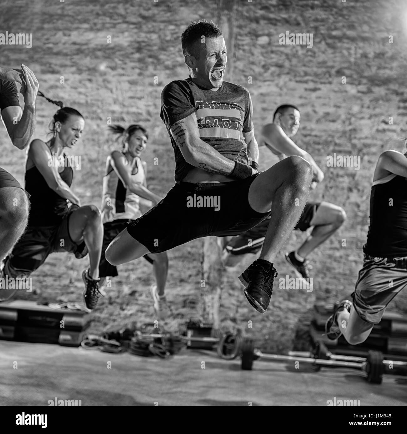 Fitness combat Black and White Stock Photos & Images - Alamy