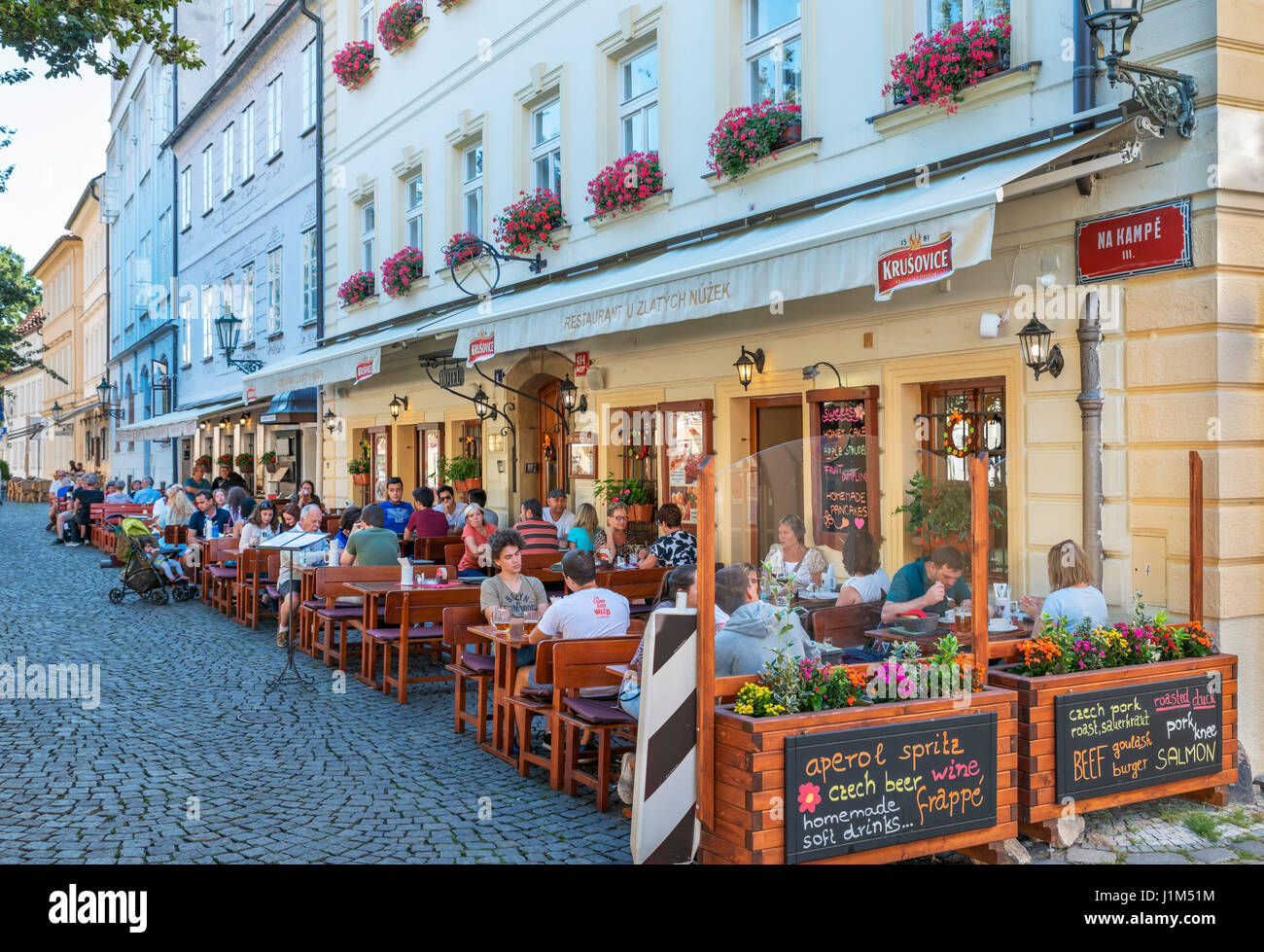 Cafe in Malá Strana, Prague, Czech Republic Stock Photo - Alamy
