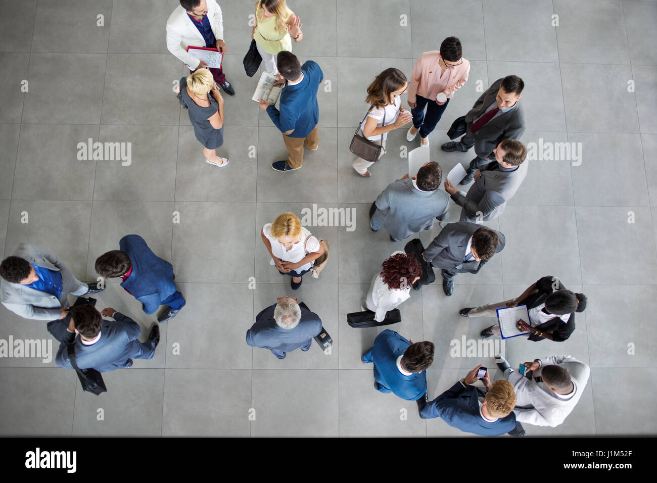 people standing and talking on business meeting in the group Stock ...