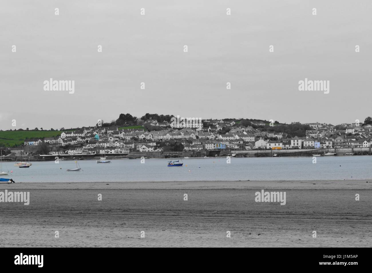 Colourful scene at Instow Stock Photo - Alamy