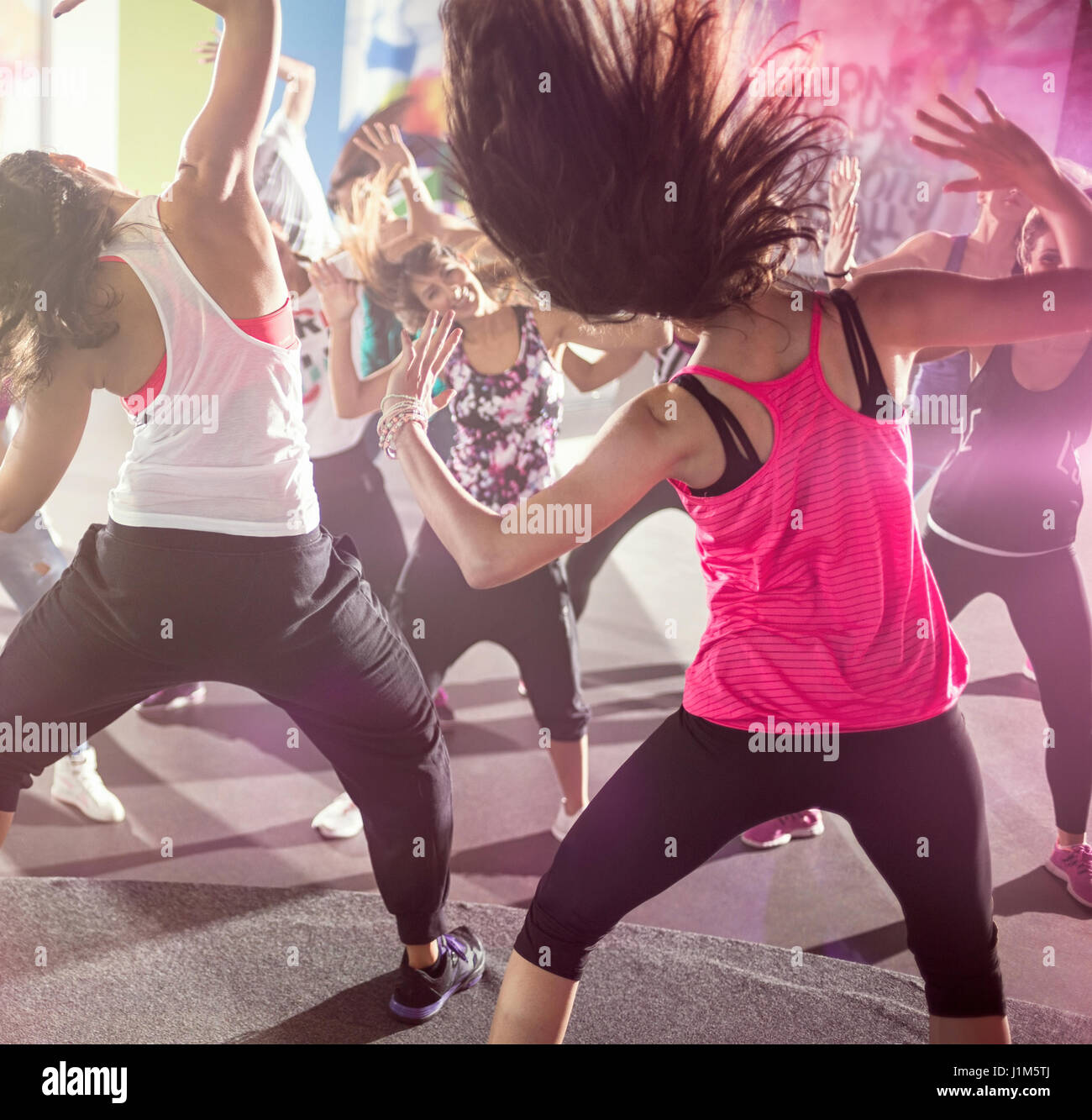 group of people at urban dance class in studio Stock Photo - Alamy