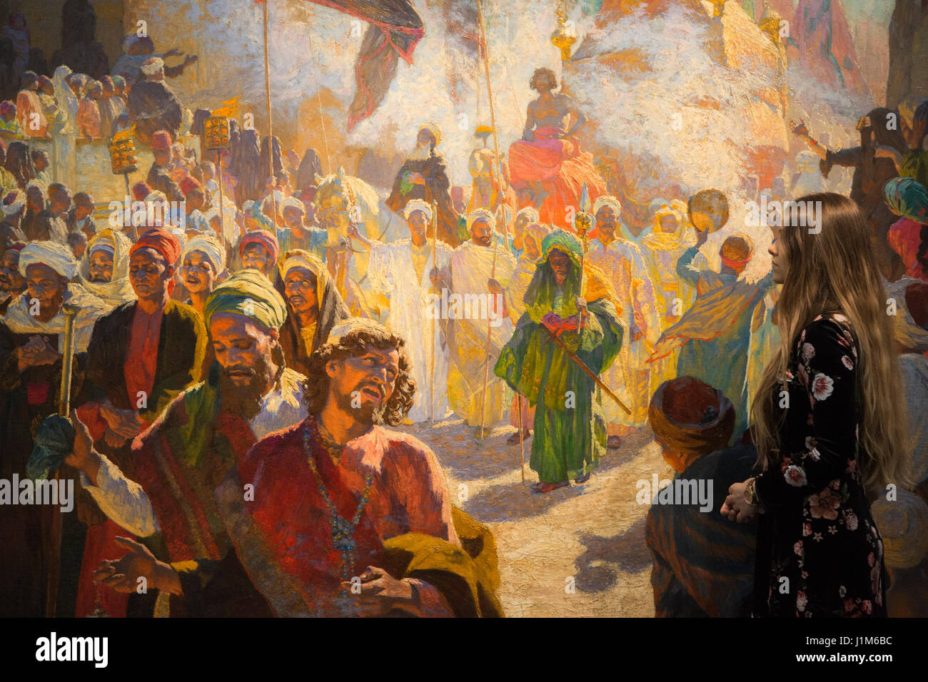 London, UK. 21 April 2017. The Procession of the Mahmal through the ...