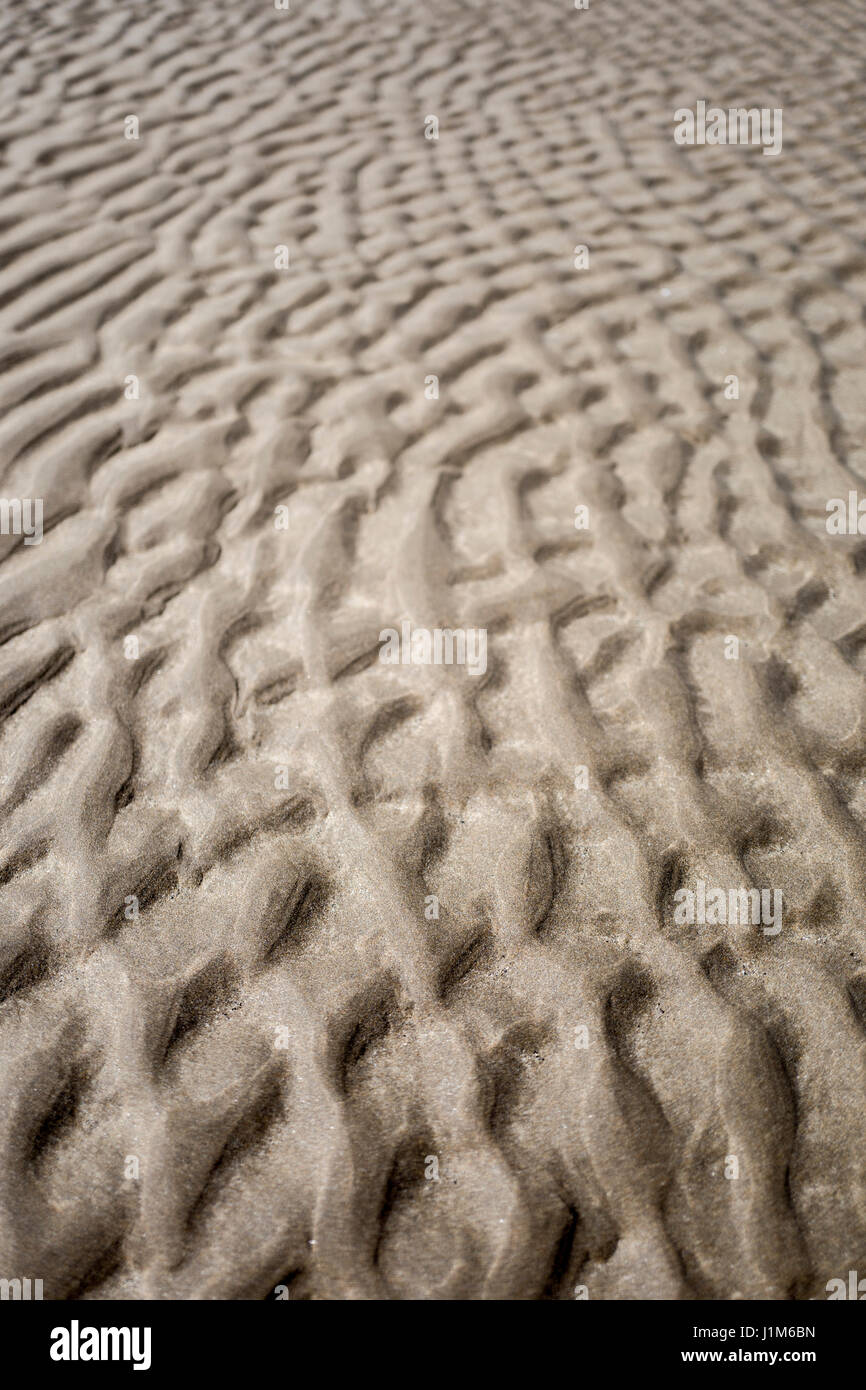 Abstract Sand Patterns / Ripples on Beach Stock Photo - Alamy