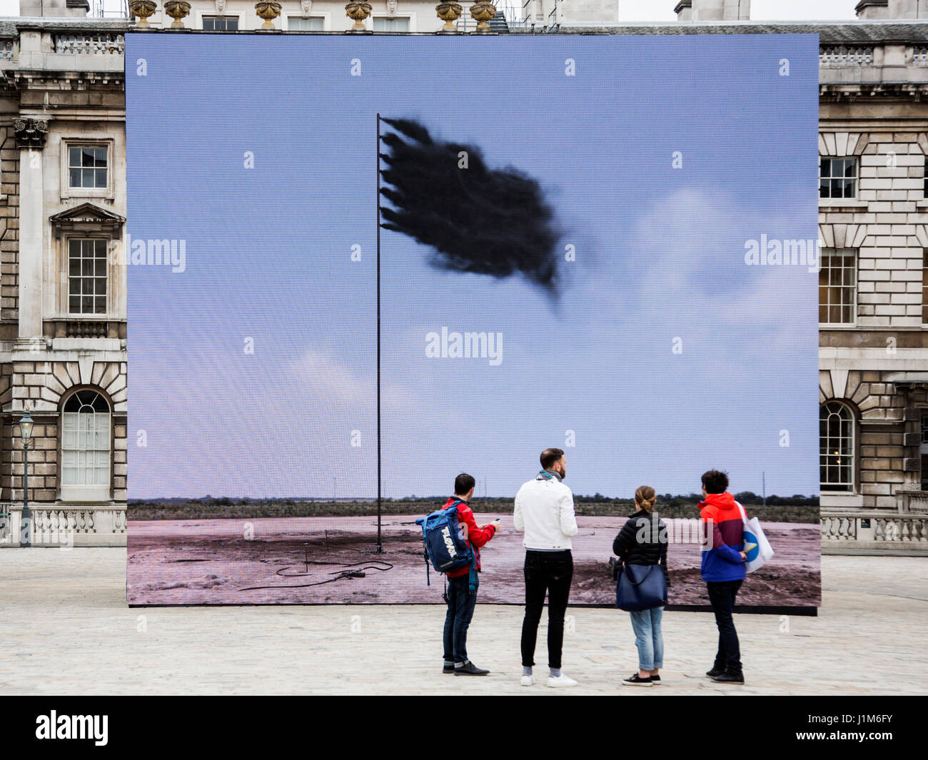 London, UK. 21 April 2017. A new art installation by John Gerrard opens ...