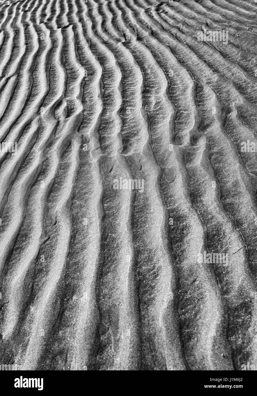 Abstract Sand Patterns / Ripples on Beach Stock Photo - Alamy