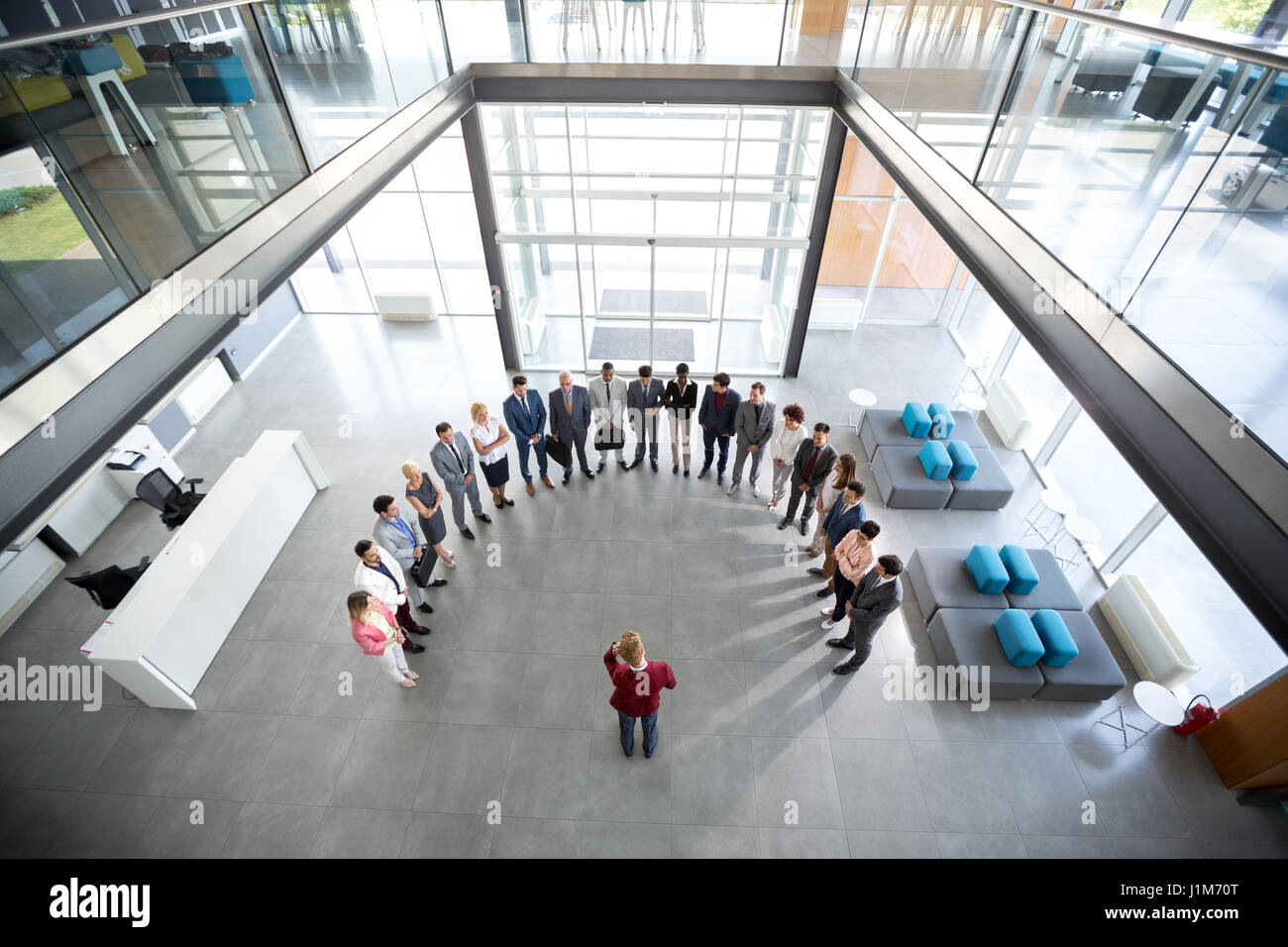 Ambitious young manager hold meeting with his team Stock Photo - Alamy