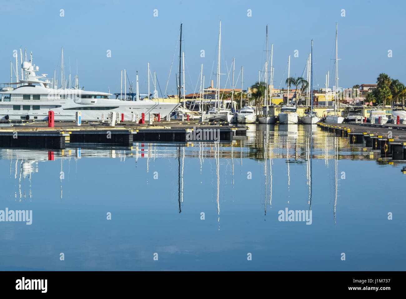 Inside the harbor Stock Photo - Alamy