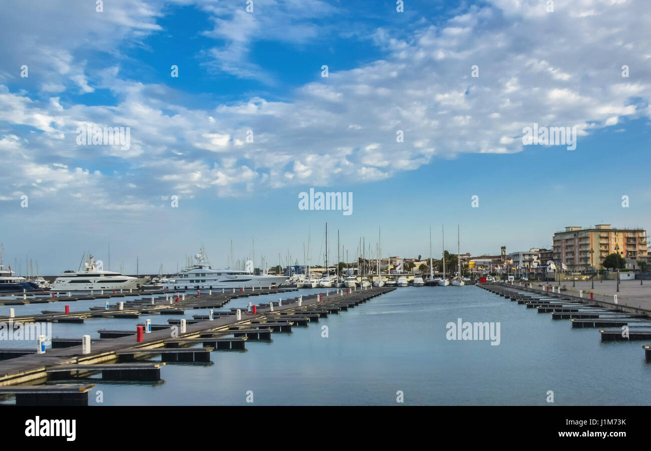 Inside the harbor Stock Photo - Alamy