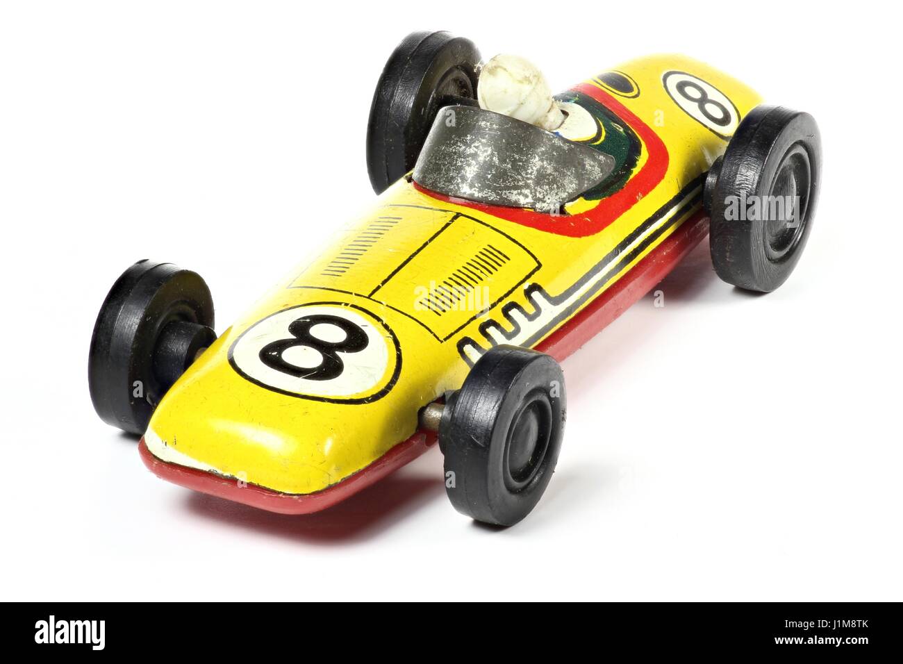 old model racer isolated on white background Stock Photo - Alamy