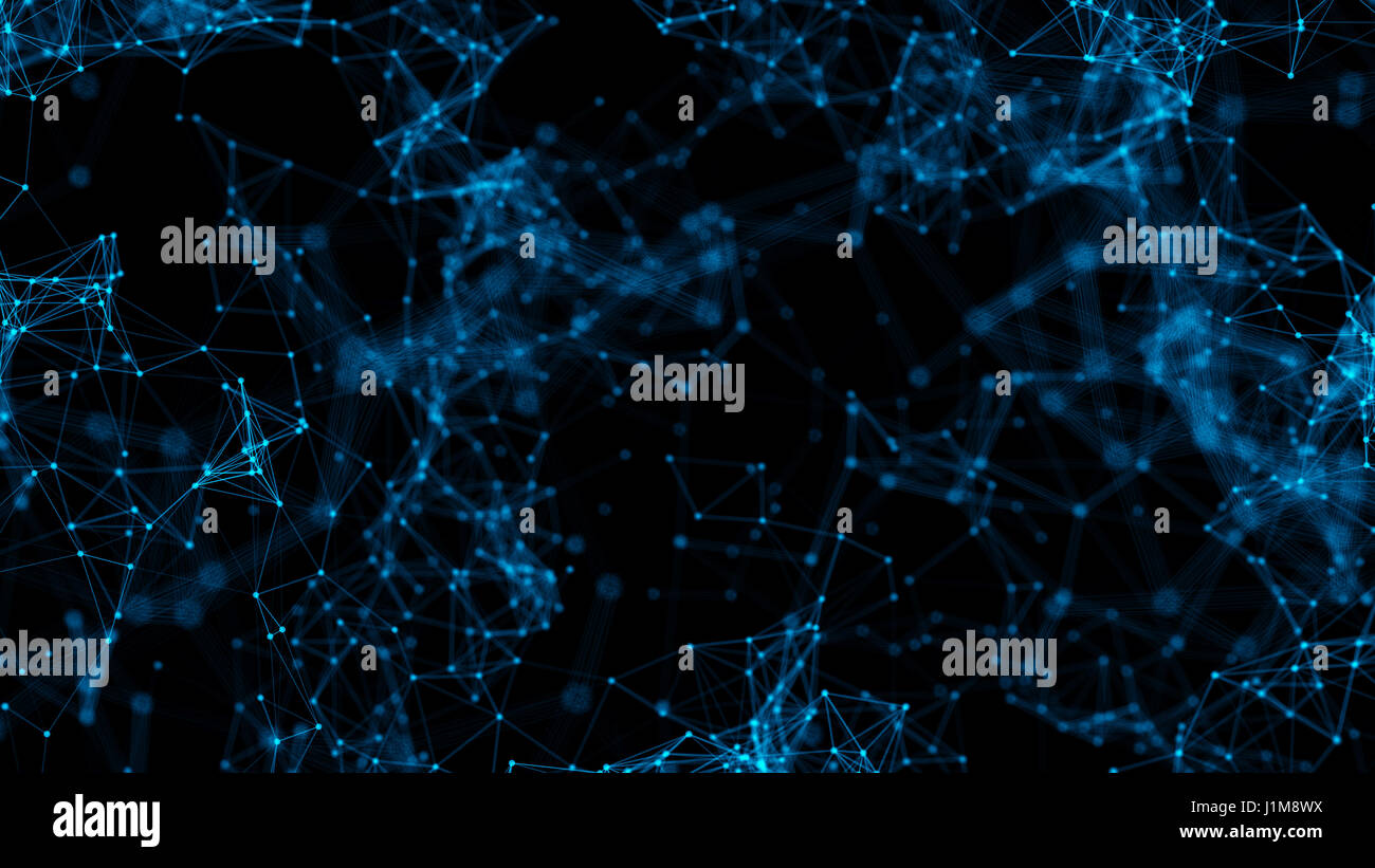 Polygonal connecting dots lines hi-res stock photography and images - Alamy