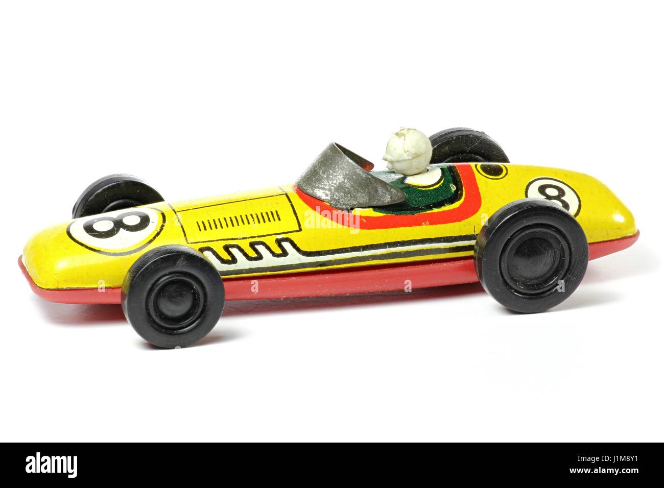 old model racer isolated on white background Stock Photo - Alamy