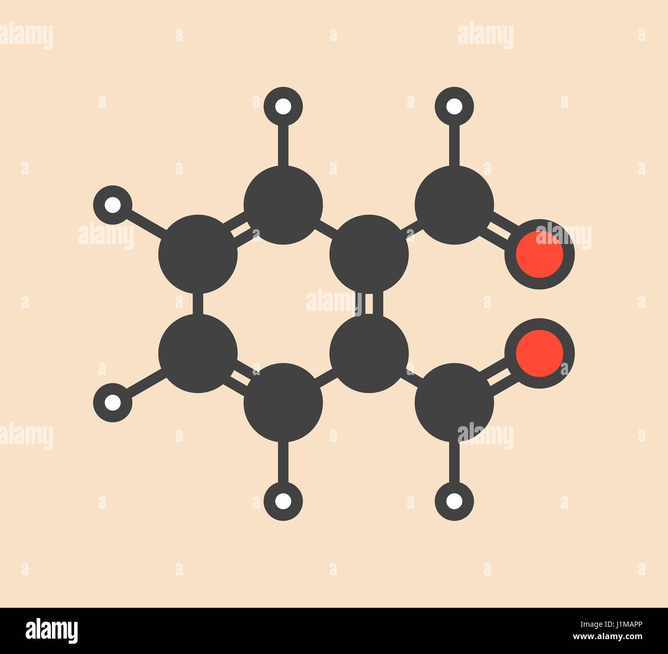 Phthalaldehyde (ortho-phthalaldehyde, OPA) disinfectant molecule ...