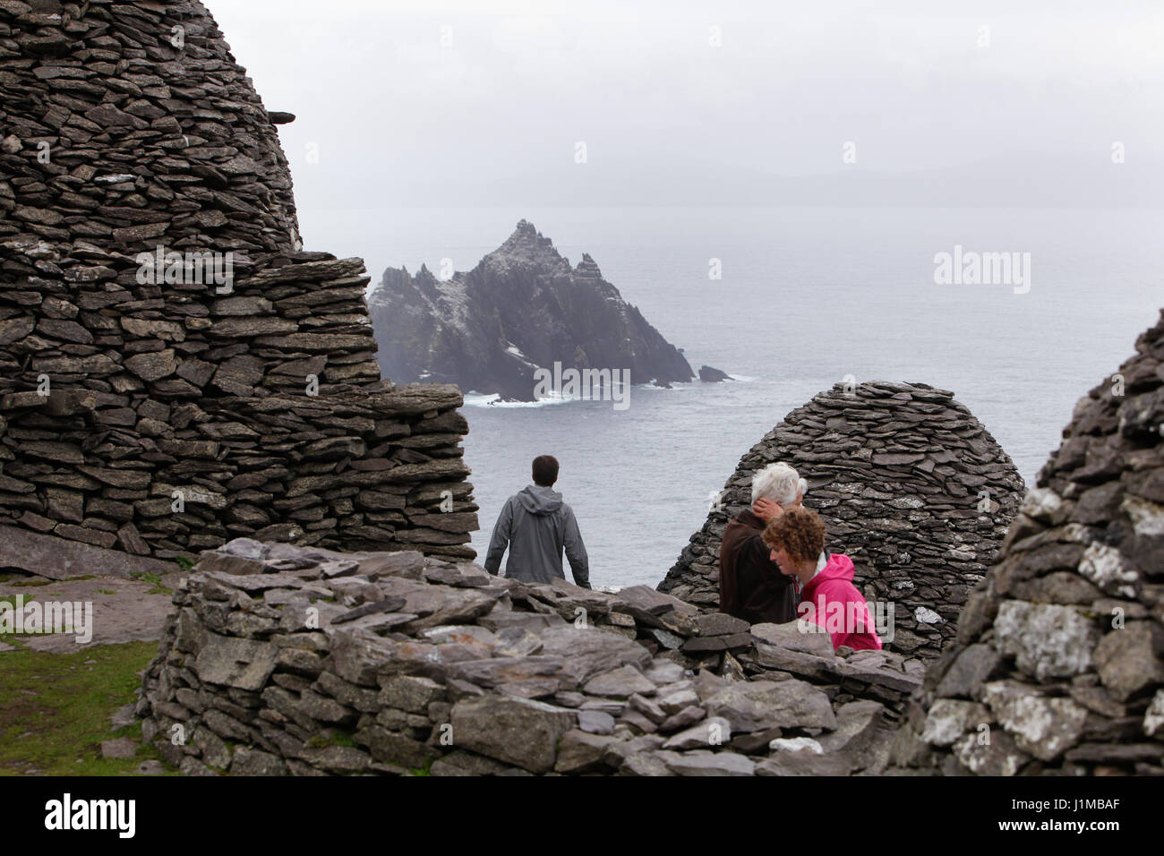 Skellig islands monastery hi-res stock photography and images - Alamy
