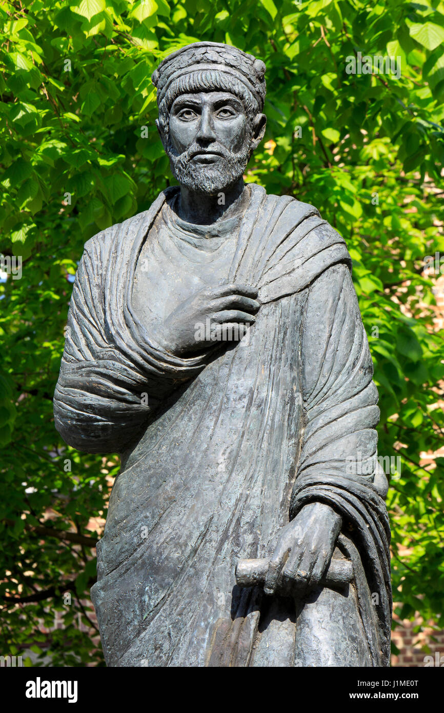 Statue of the 4th-century Roman Emperor Julian (331-363) in Tongeren ...