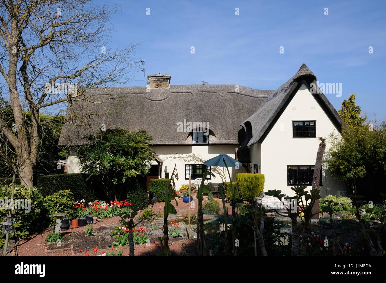 Kirkside seen from the churchyard, Melbourn, Cambridgeshire Stock Photo ...
