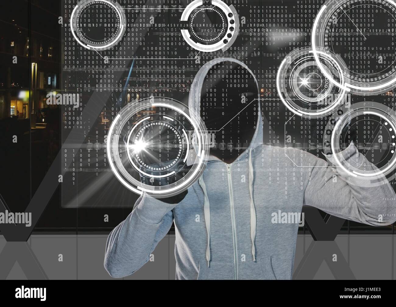 Digital composite black jumper hacker hi-res stock photography and ...