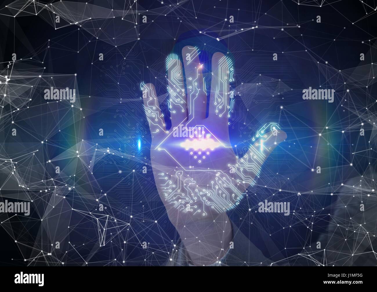 Digital composite hand scan hi-res stock photography and images - Alamy