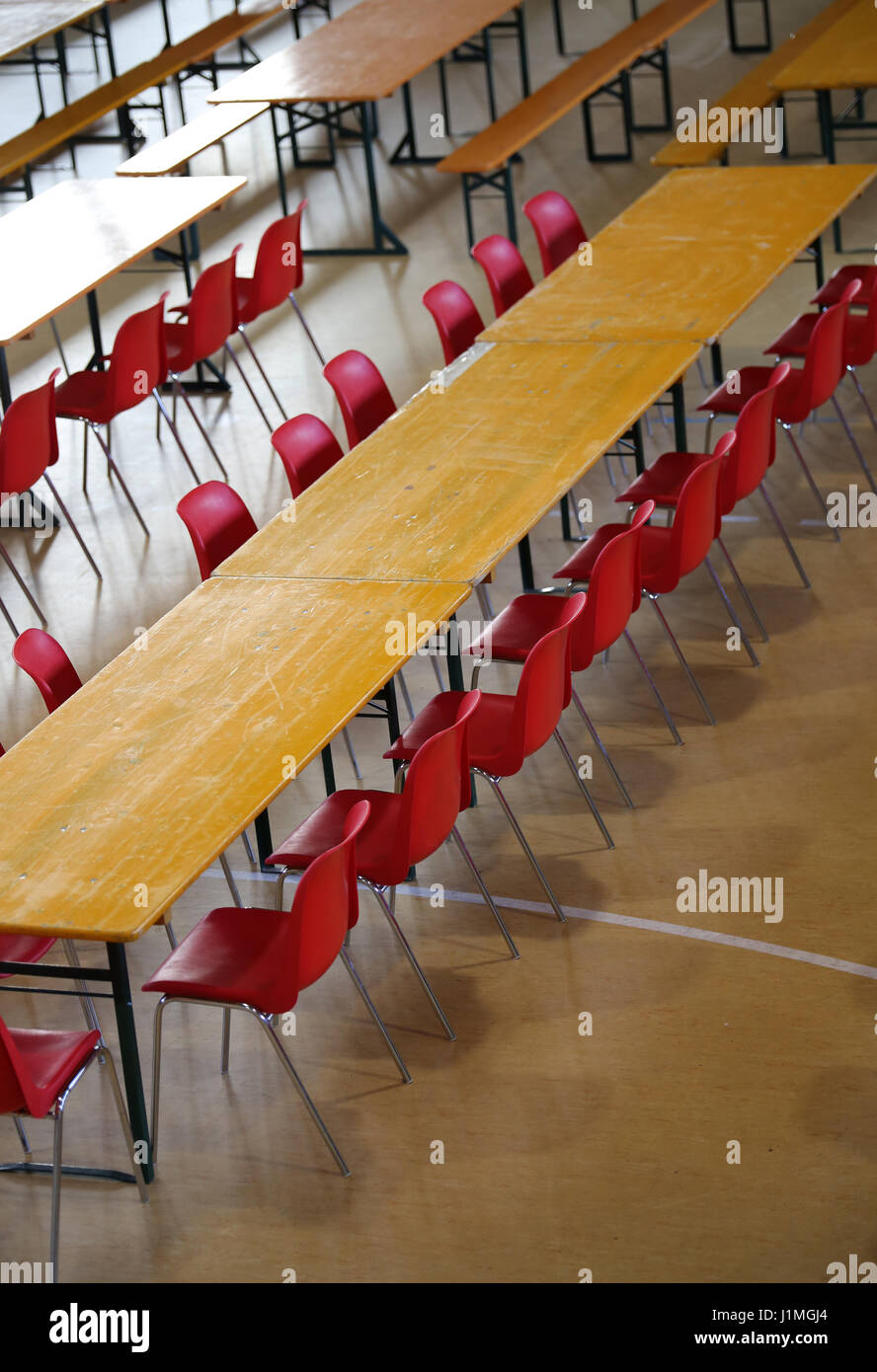 Classroom long table hi-res stock photography and images - Alamy