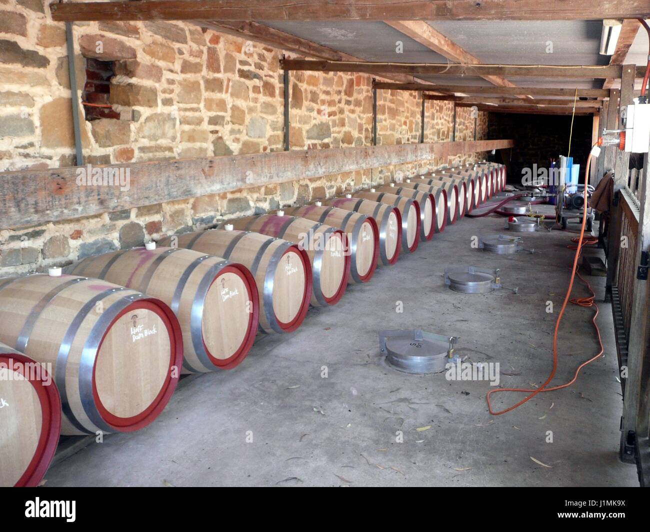 Cellar winery oak barrel fermentation hi-res stock photography and ...