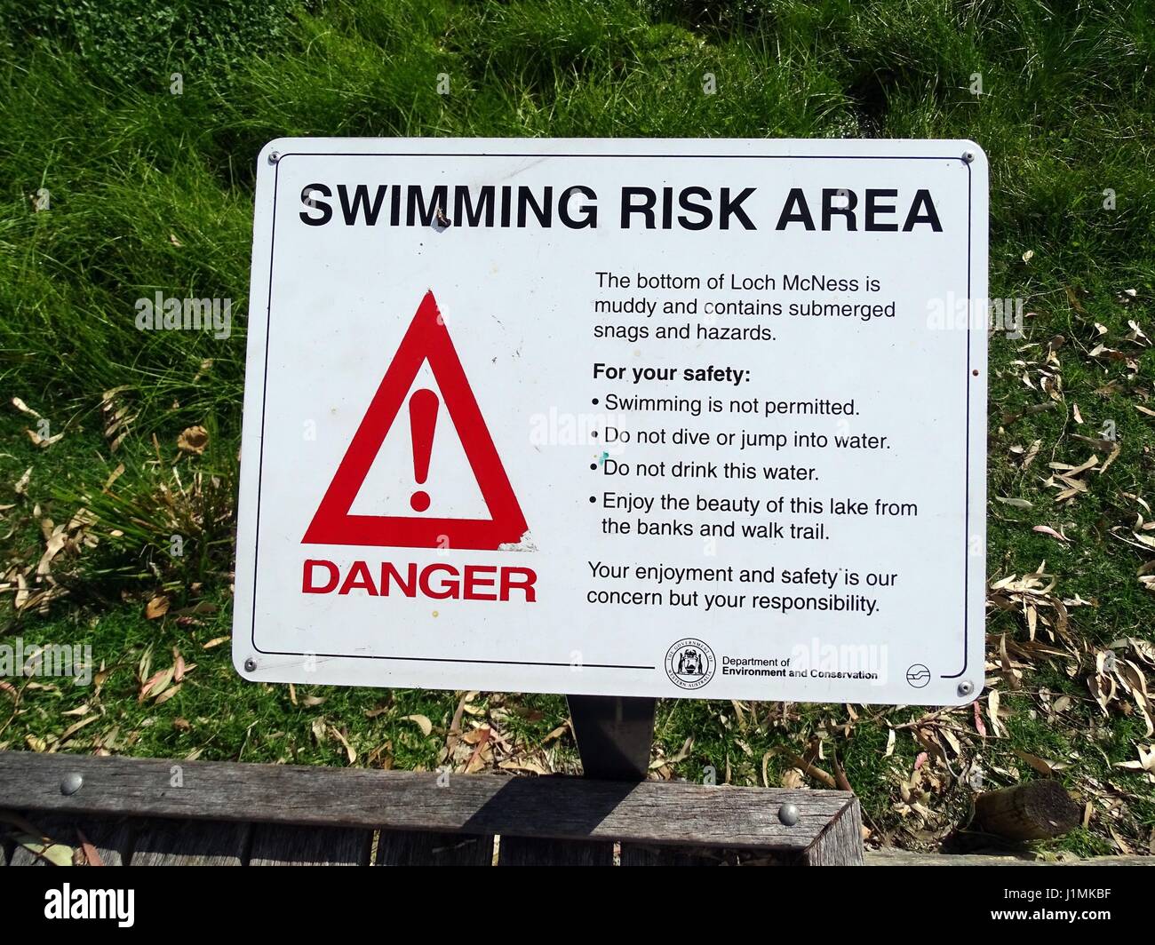 Swimming area sign hi-res stock photography and images - Alamy