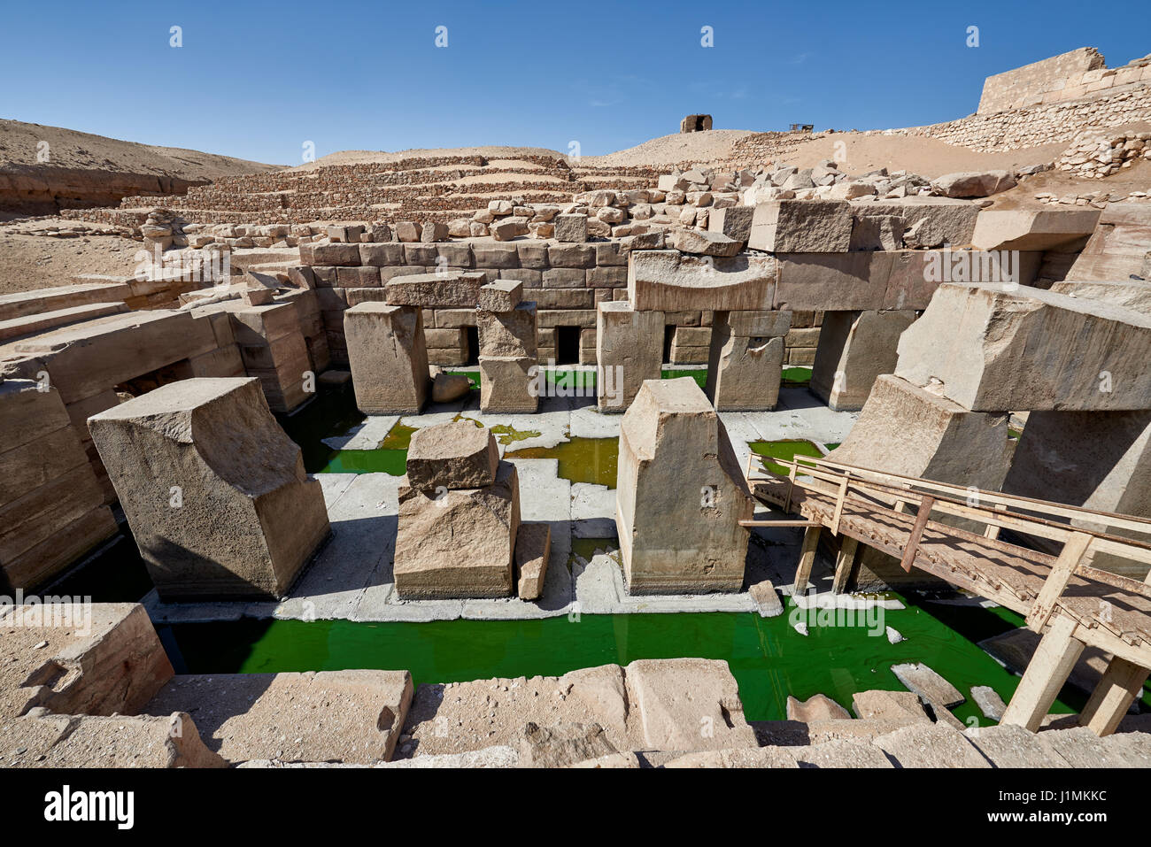 ruins of The Osireion in Abydos, Egypt, Africa Stock Photo - Alamy