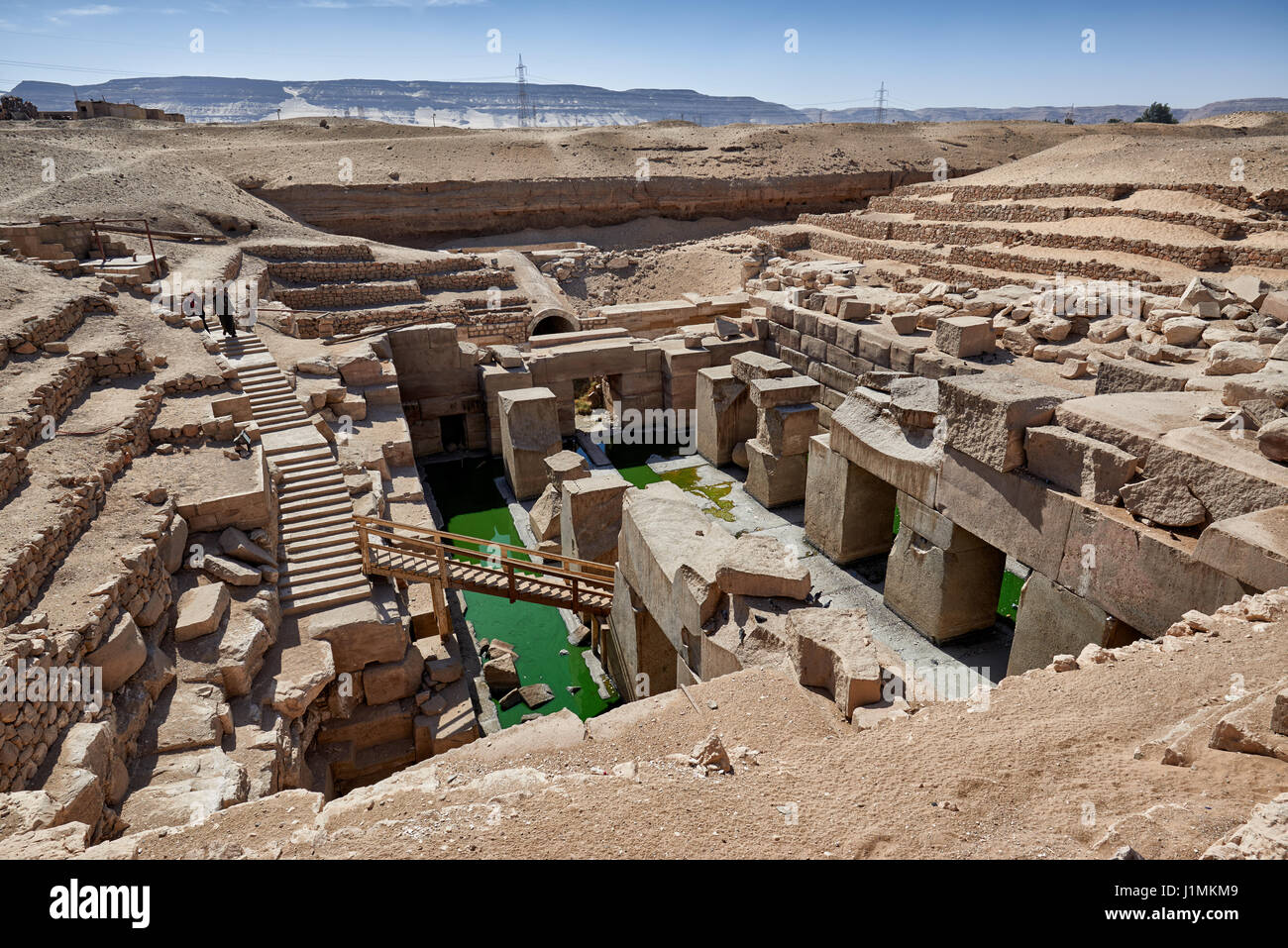 ruins of The Osireion in Abydos, Egypt, Africa Stock Photo - Alamy