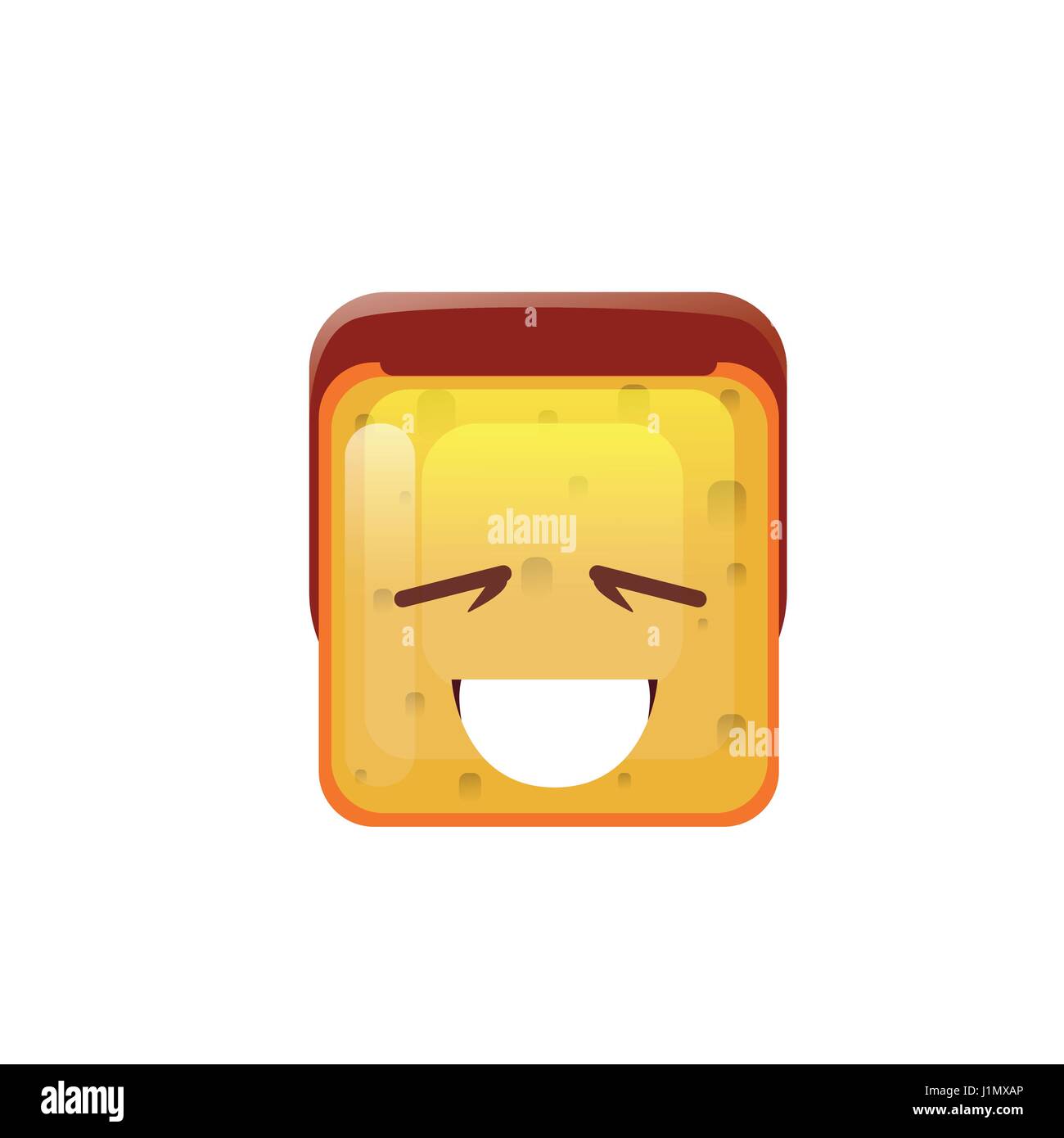 Open mouth happiness Stock Vector Images - Alamy