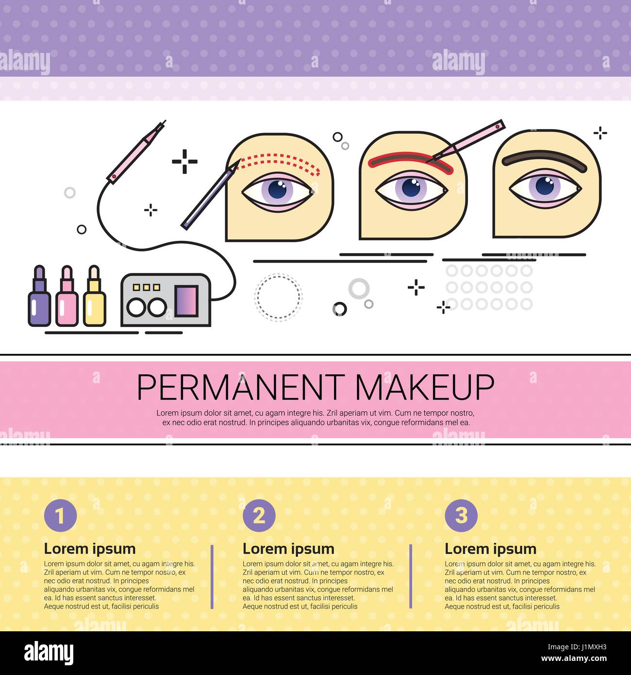 Permanent Makeup Cosmetology Infographics Salon Medical Cosmetics ...