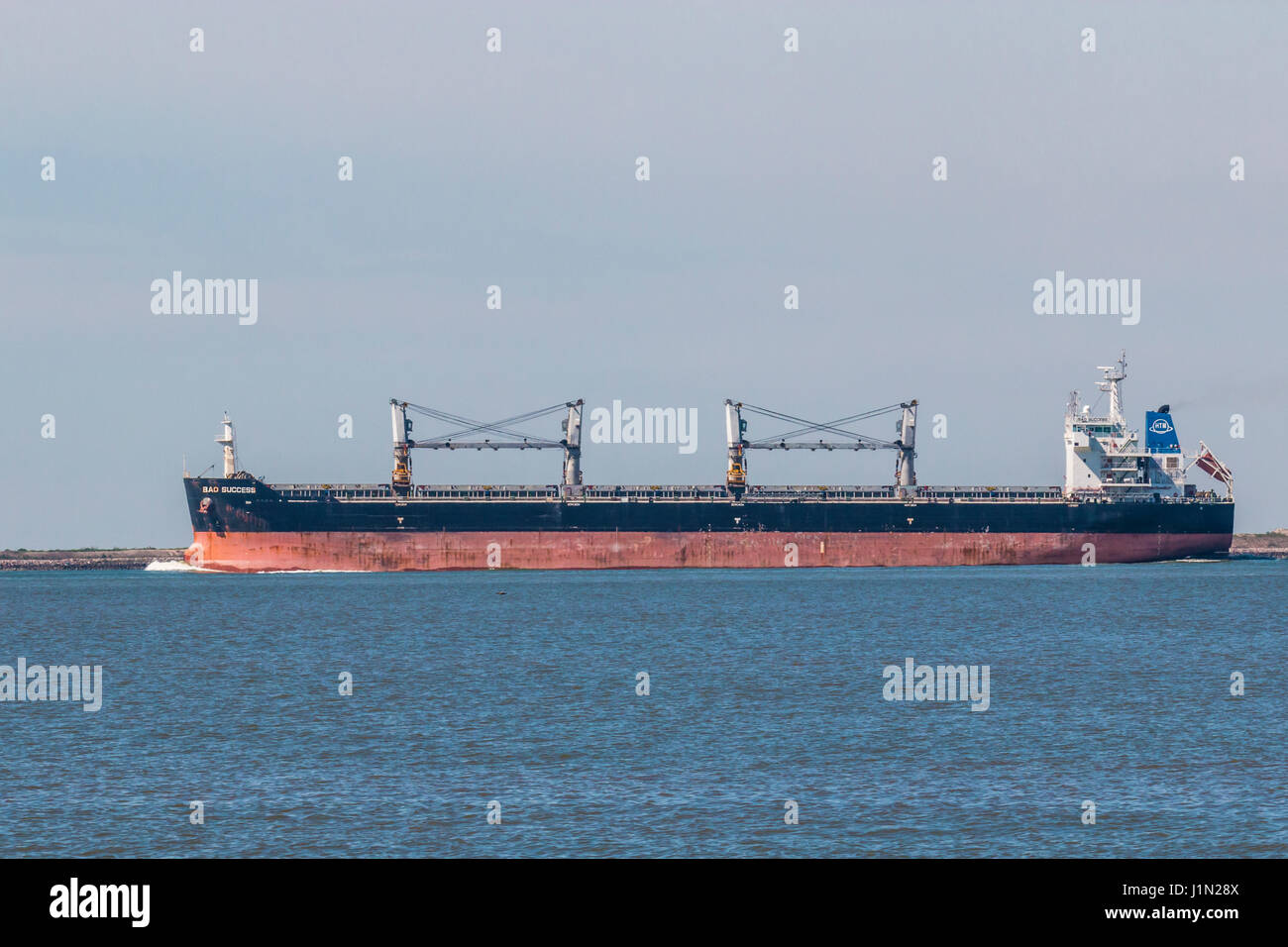 Tanker ship in Galveston Bay Stock Photo - Alamy