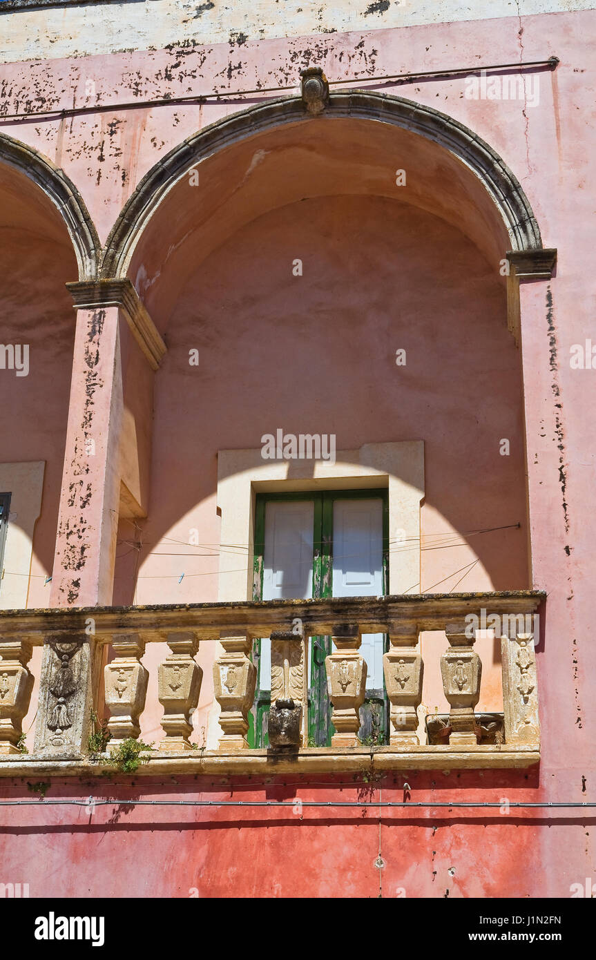 Historical palace. Specchia. Puglia. Italy Stock Photo - Alamy